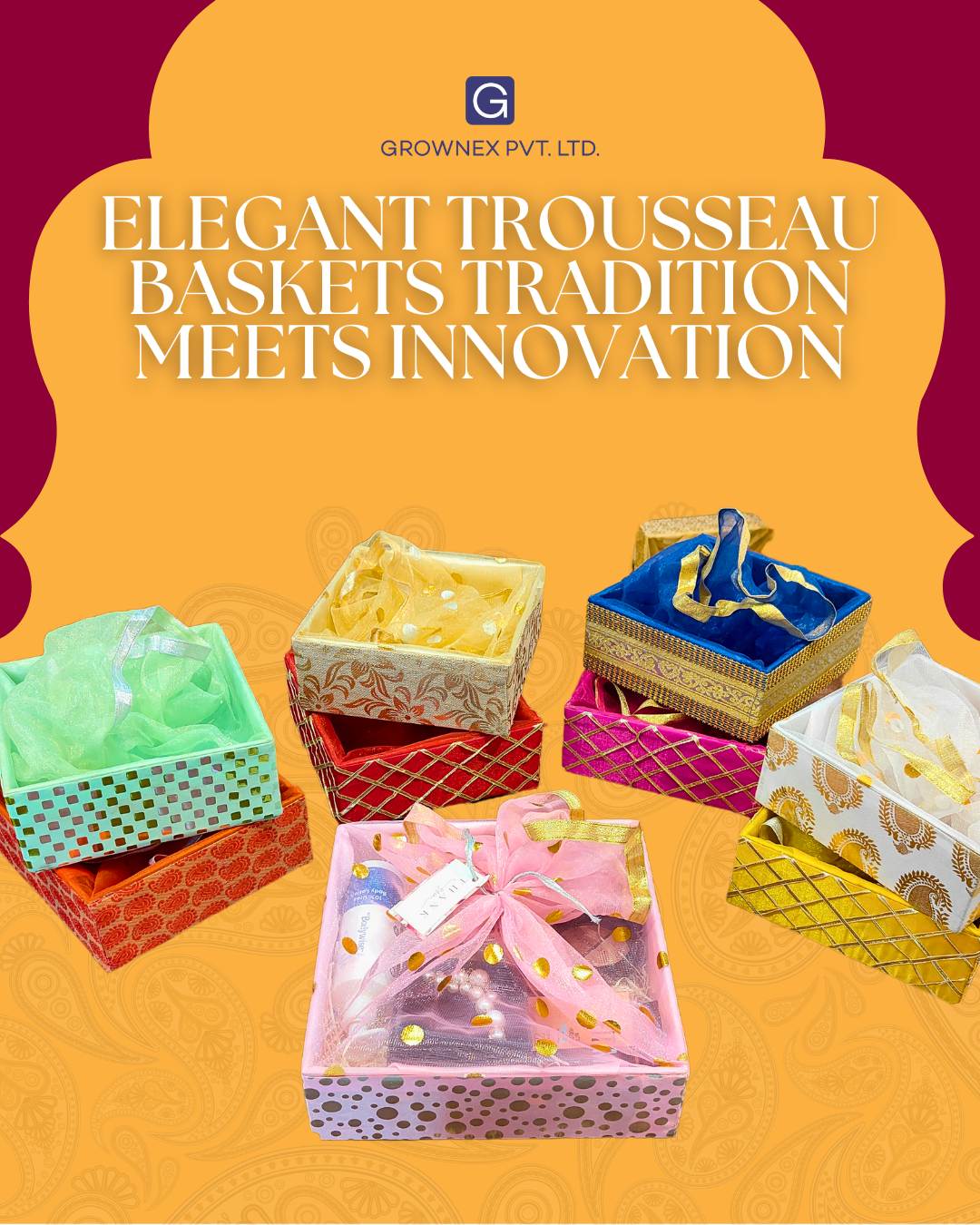 Shop Elegant Gift Baskets by Grownex for Trousseau Perfection – Grownex ...